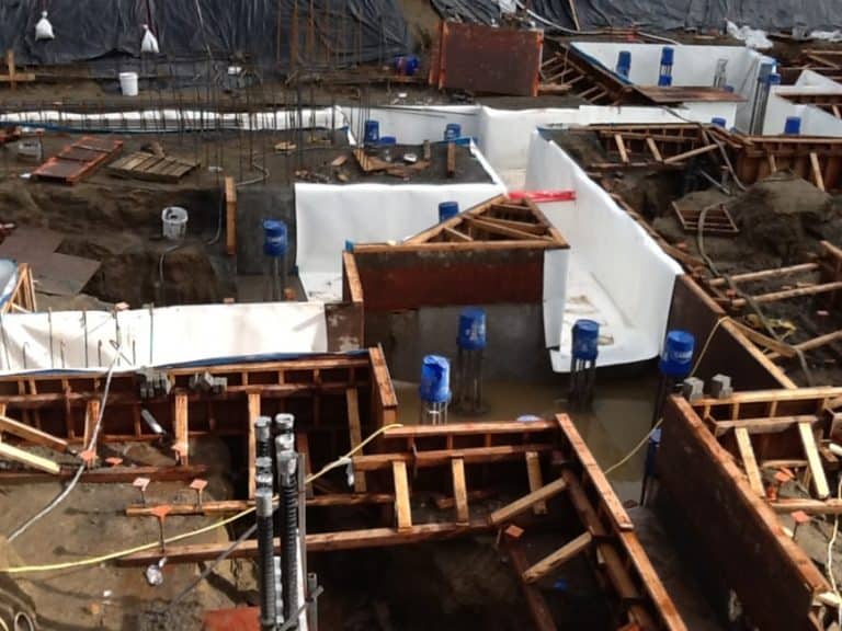 Installed Bituthene 4000 sheet waterproofing systems Archives - Mark ...